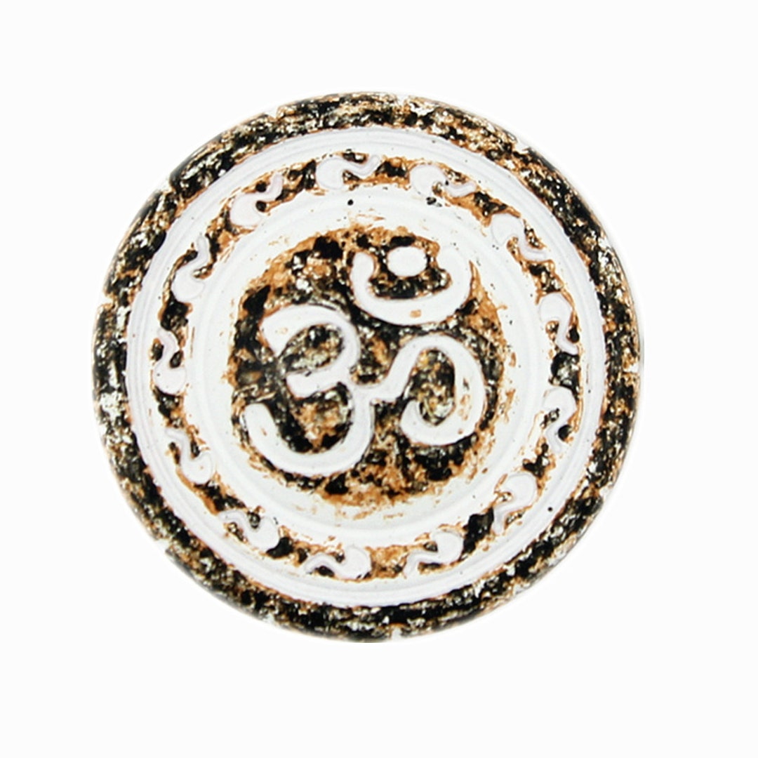 OM White Rust Metal Buttons - 21mm - 13/16 Inch - 6 Pcs - Etsy