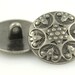 Metal Buttons - Carved Floret Nickel Silver Metal Shank Buttons - 20mm ...