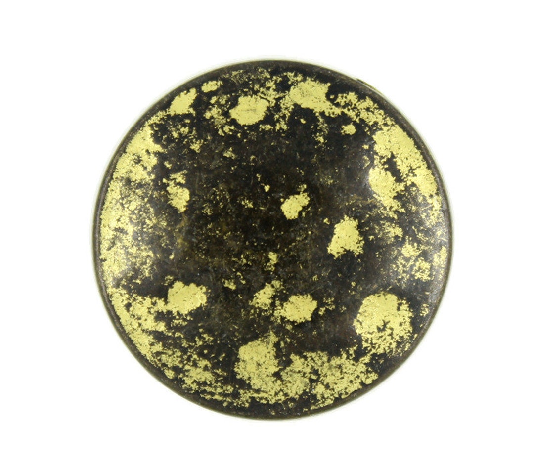 Metal Buttons - Gunmetal Yellow Metal Shank Buttons - 23mm - 7/8 Inch ...