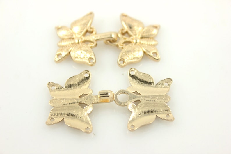 HOOK and EYE Fasteners Butterfly Cloak Clasp Gold Fasteners. | Etsy