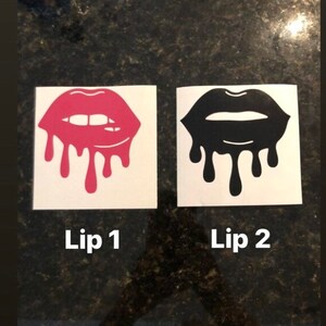 Lips Decal Lips Car Decal Lips Sticker Makeup Decal Makeup | Etsy