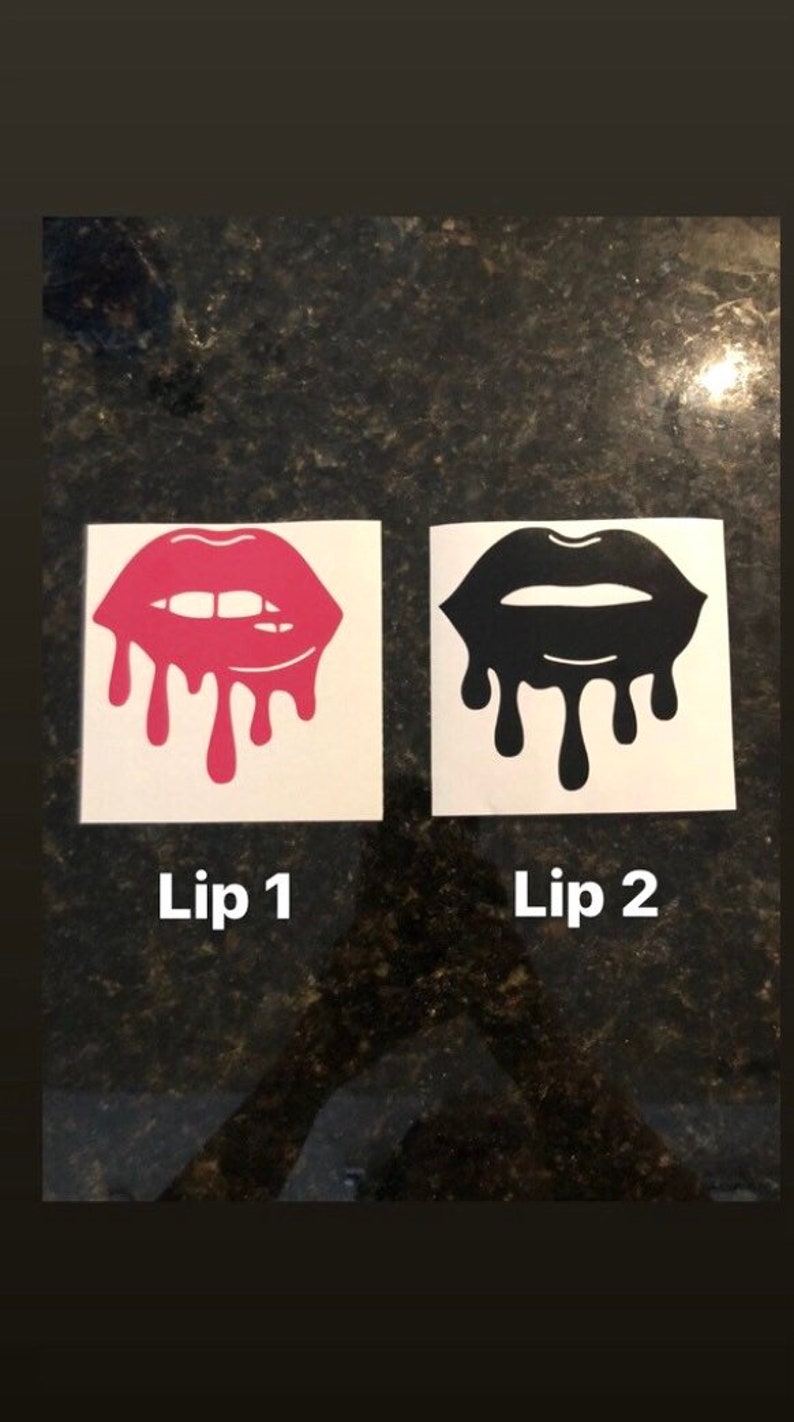 Lips Decal Lips Car Decal Lips Sticker Makeup Decal Makeup | Etsy