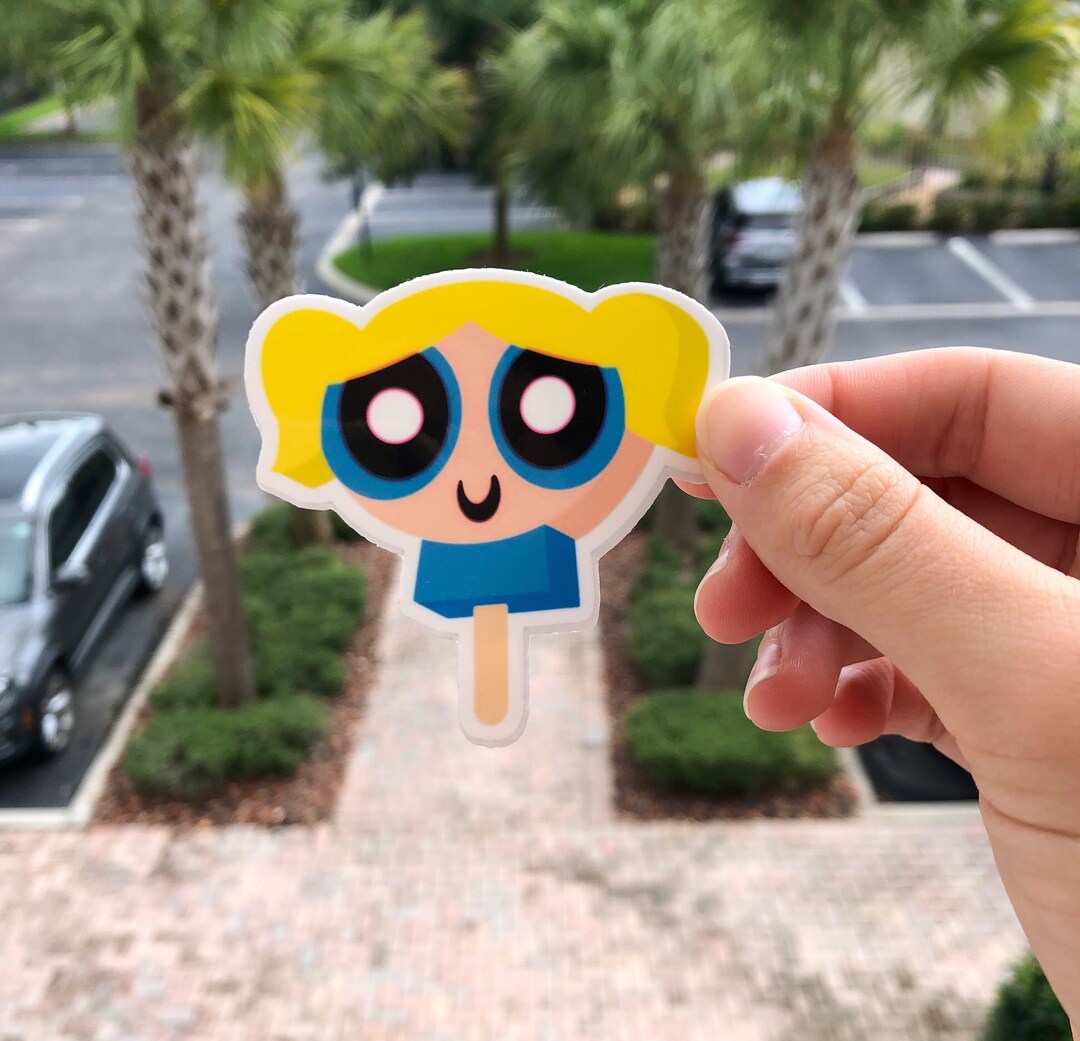 Bubbles Popsicle Sticker, Powerpuff Girls Sticker, Powerpuff Girls SVG ...