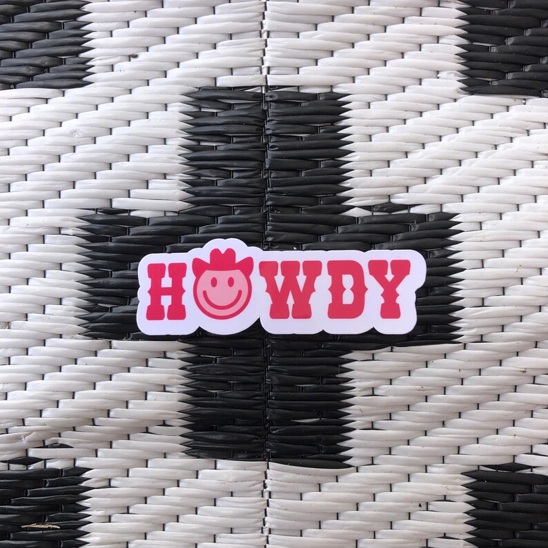 Howdy Sticker Cowgirl Sticker Nashville Howdy SVG. - Etsy