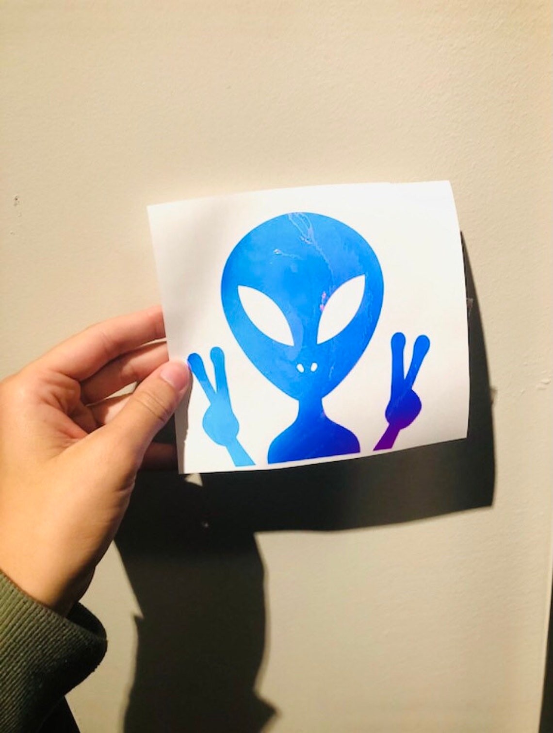 Alien Bumper Sticker Alien Car Sticker Alien Vinyl Decal - Etsy France