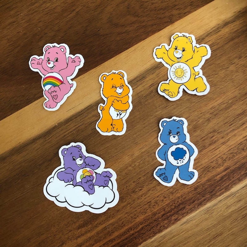 Care Bears Cup Stickers - Etsy