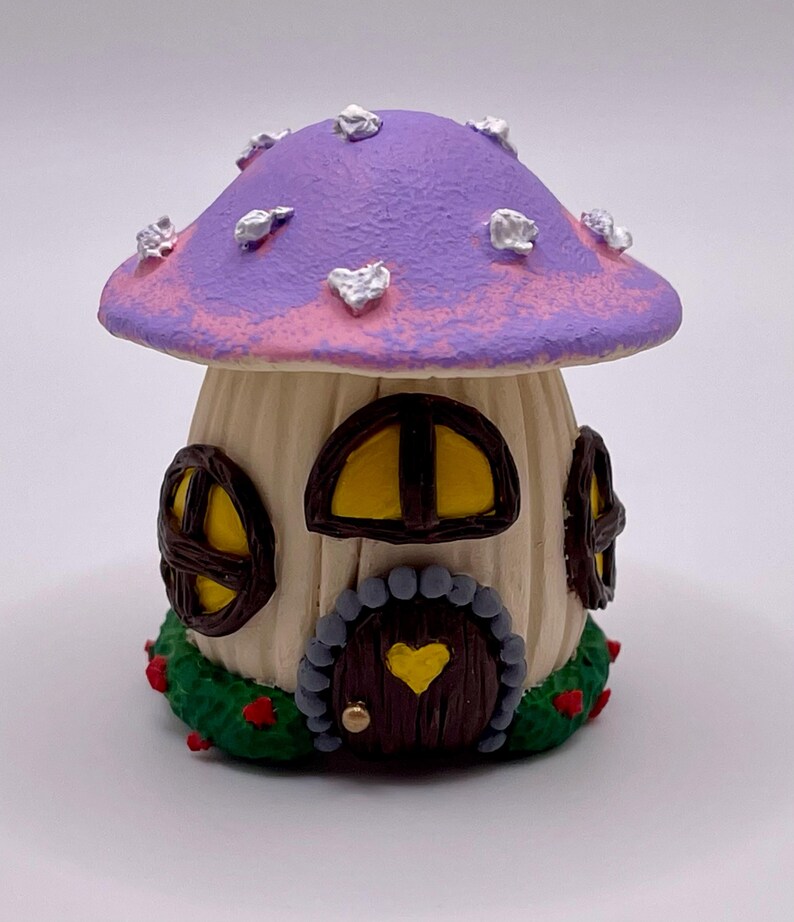 Handmade Polymer Clay Mushroom Houses - Etsy