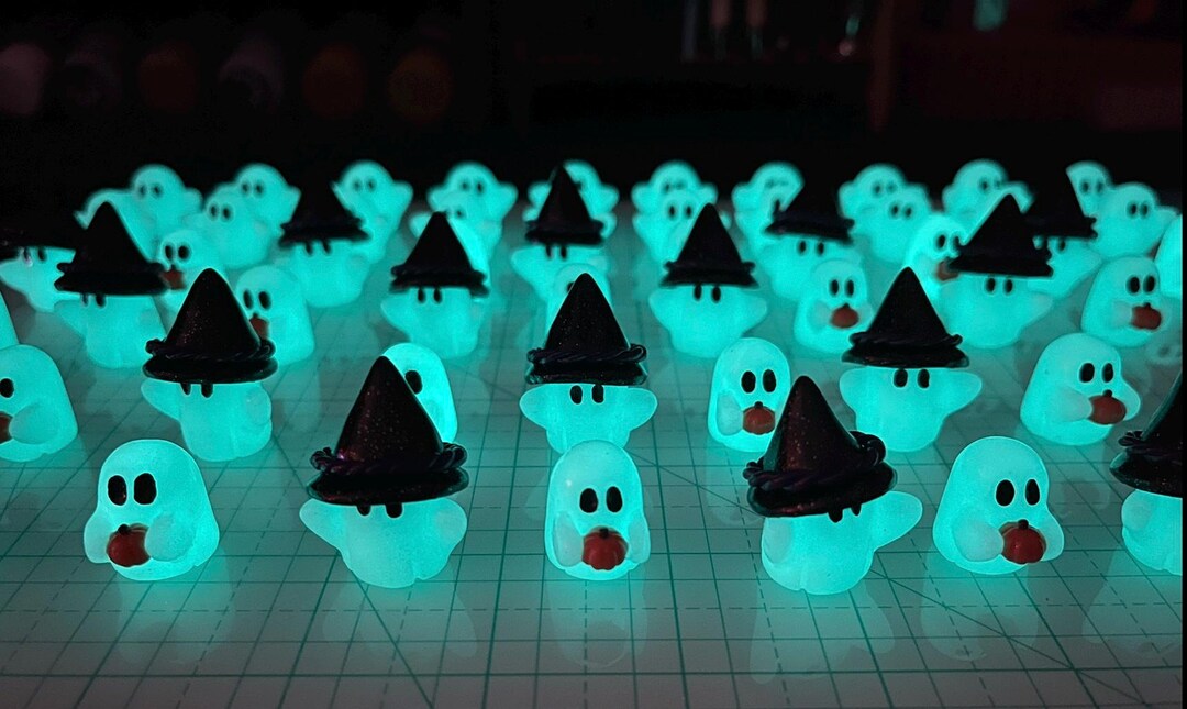 Handmade Polymer Clay Ghosts-glow in the Dark-set of 3 - Etsy