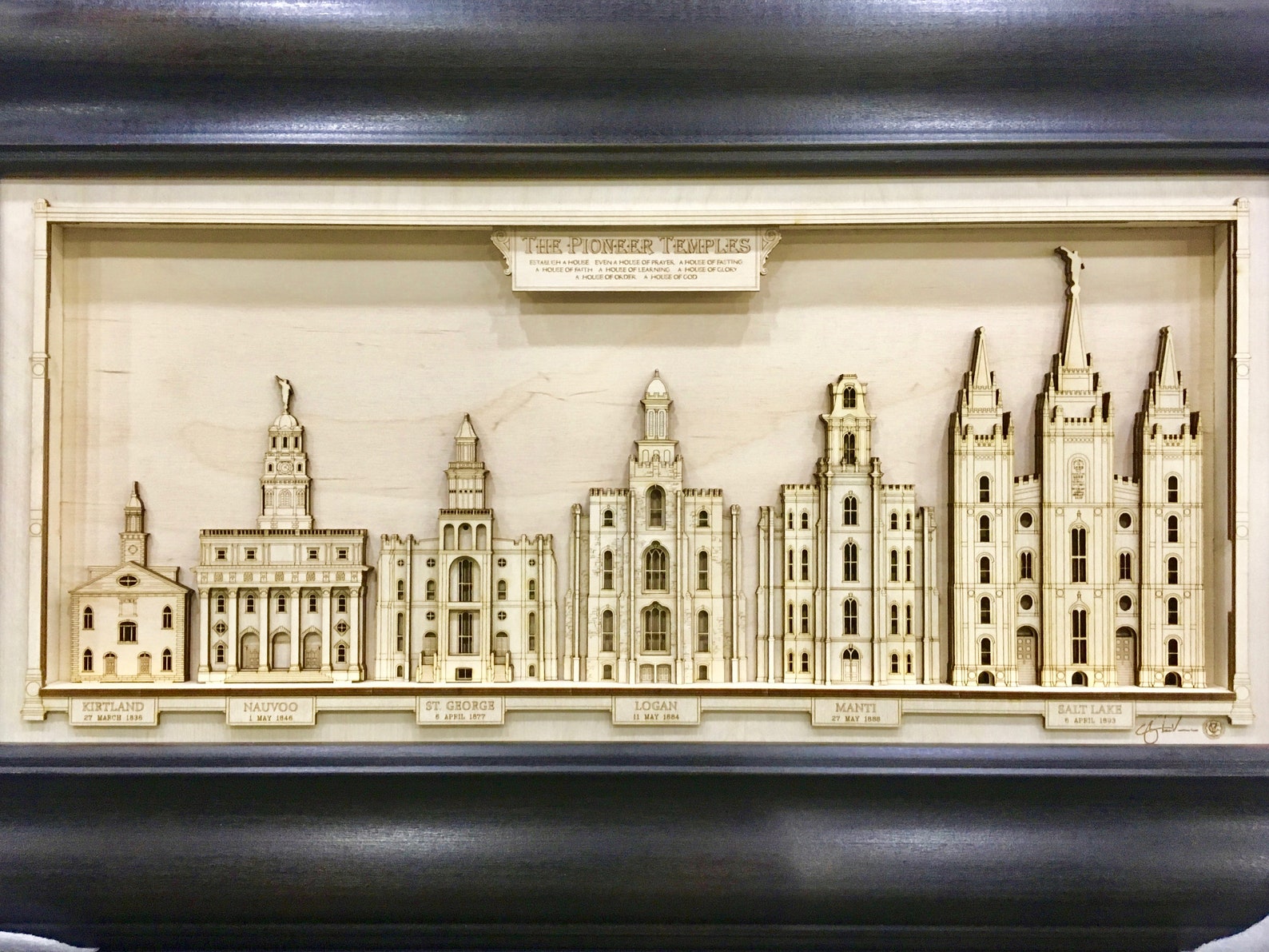 Wood LDS Pioneer Temple Series by Clayton Vance. Historic Temples to ...