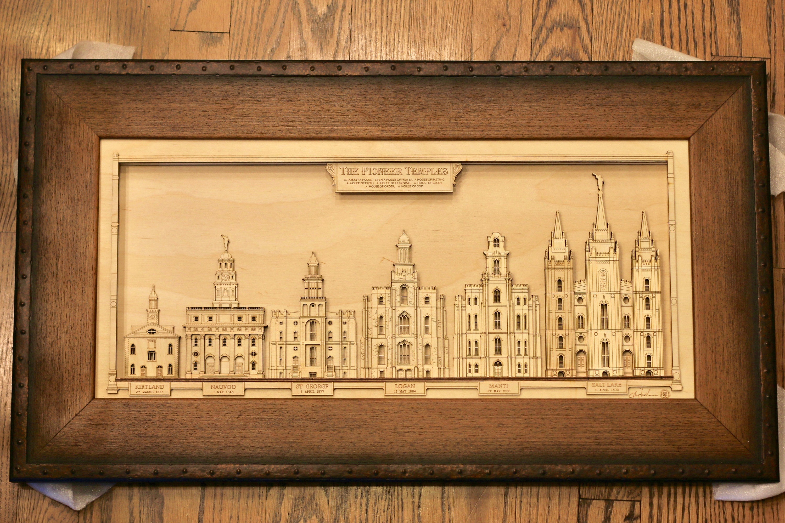 Wood LDS Pioneer Temple Series by Clayton Vance. Historic Temples to ...