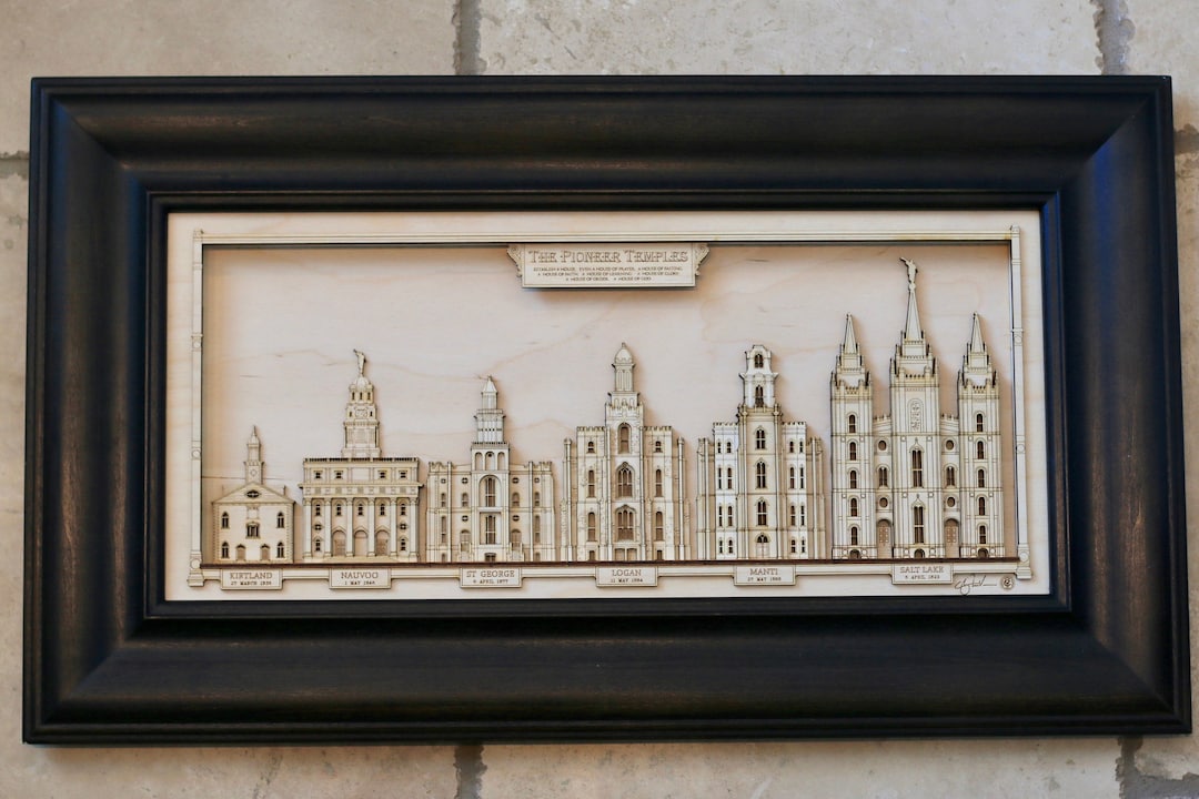 Wood LDS Pioneer Temple Series by Clayton Vance. Historic Temples to ...