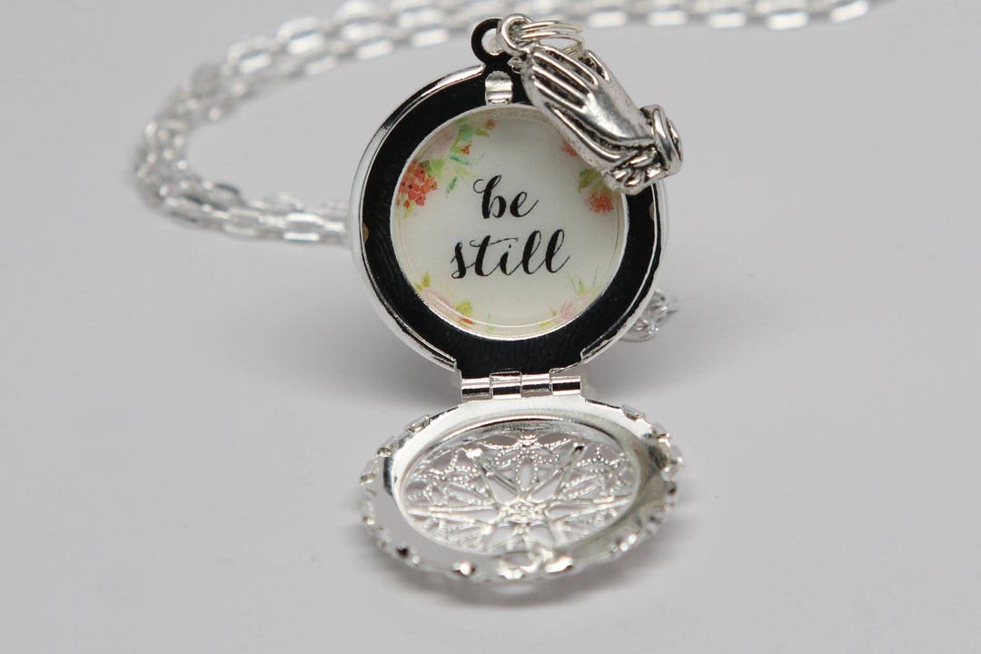 Be Still Necklace, Locket and Keychain. FREE SHIPPING!! - Etsy
