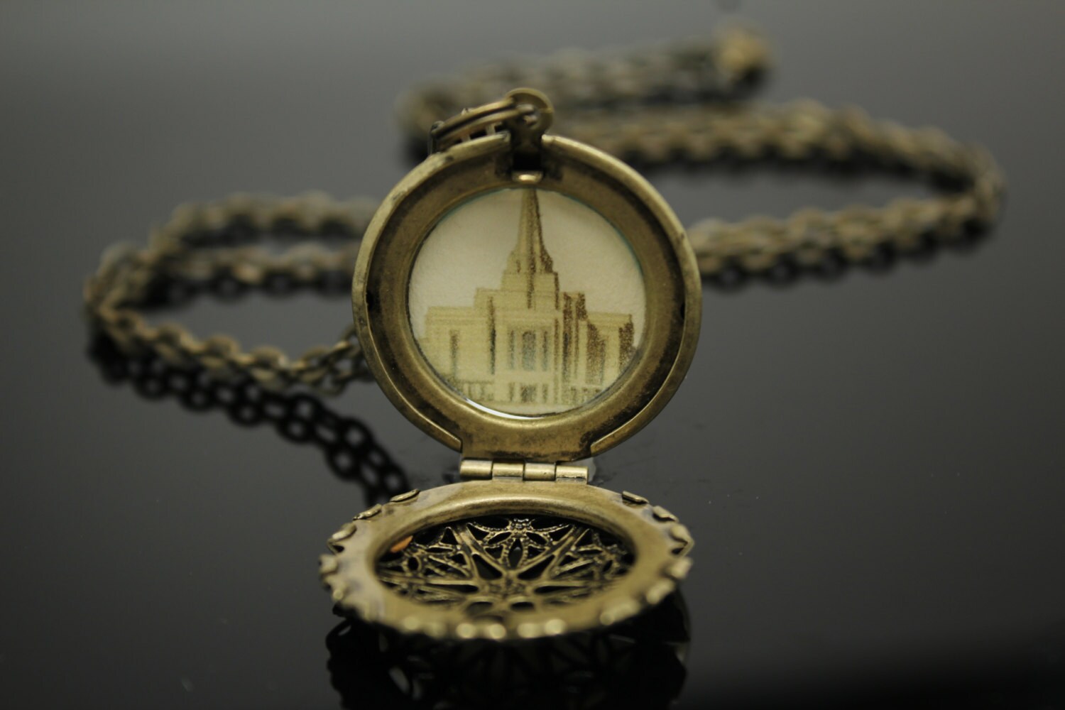 Gilbert Temple Necklace Keychain or Locket. FREE SHIPPING - Etsy