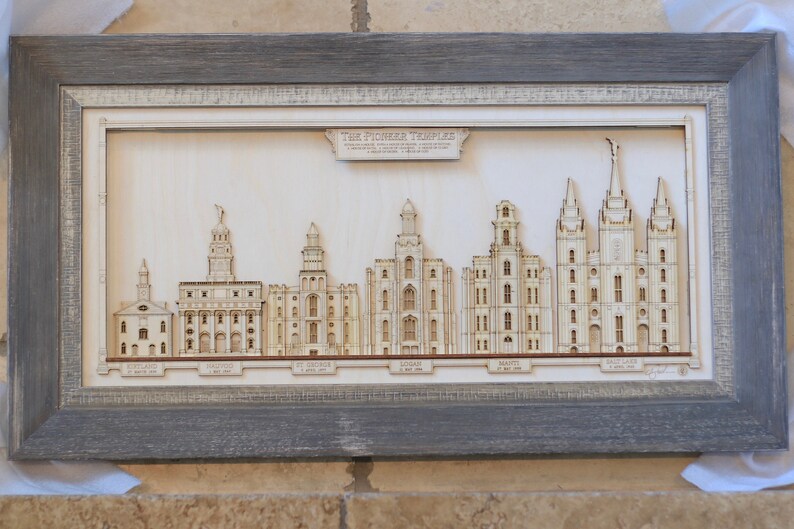 Wood LDS Pioneer Temple Series by Clayton Vance. Historic Temples to ...