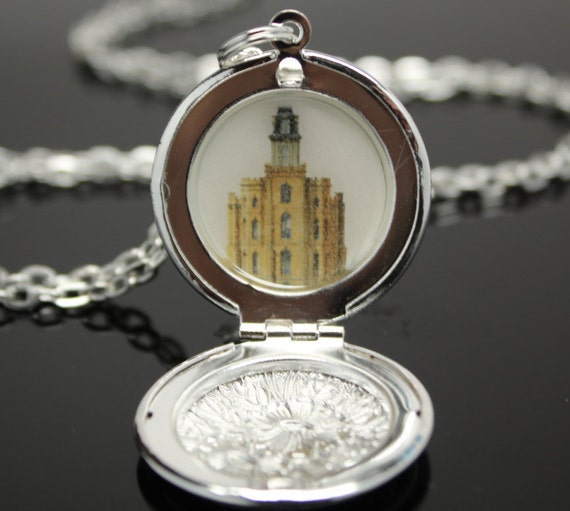 Manti Temple Locket. FREE SHIPPING | Etsy