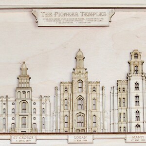 Wood LDS Pioneer Temple Series by Clayton Vance. Historic Temples to ...