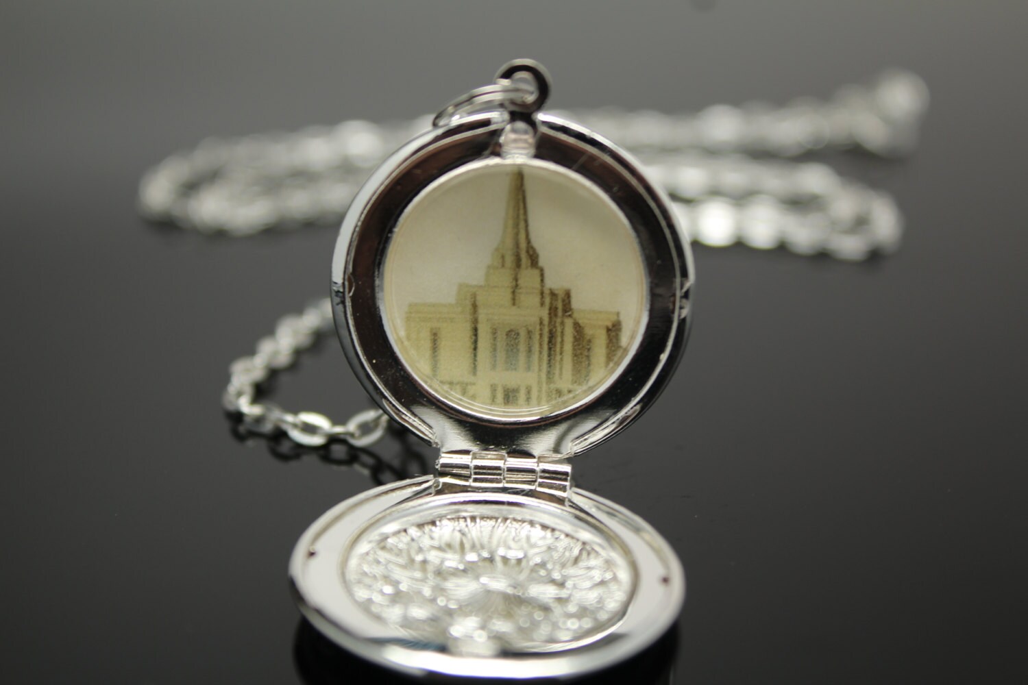 Gilbert Temple Necklace Keychain or Locket. FREE SHIPPING - Etsy