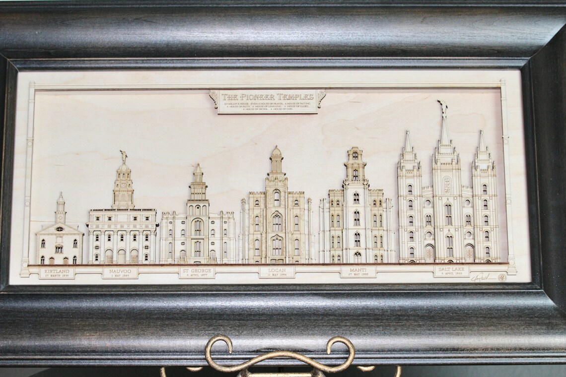 Wood LDS Pioneer Temple Series by Clayton Vance. Historic Temples to ...