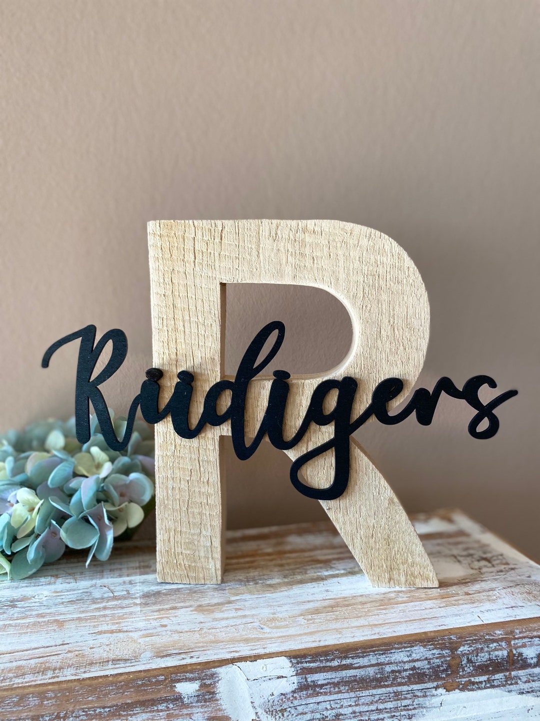 Letter With Name Family Surname Corridor Decoration Hallway Wooden ...