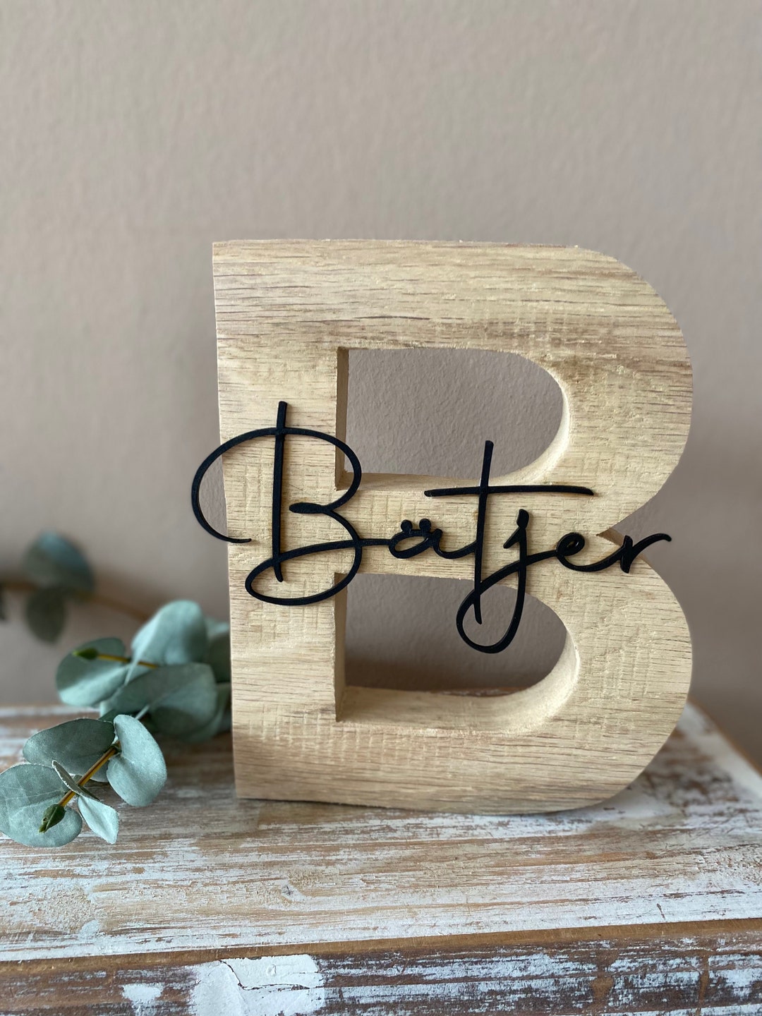 Solid Wood Letters With Name Lettering Wooden Letters Baby Gift Baby ...