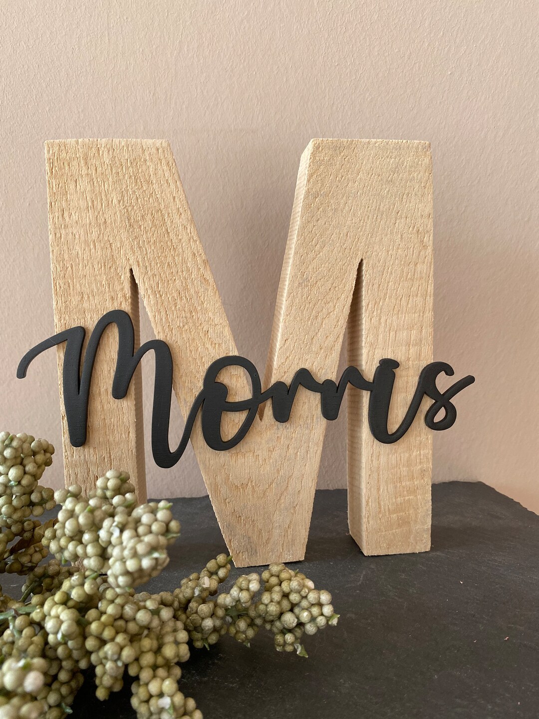 Solid Wood Letters With Name Lettering Wooden Letters Baby Gift Baby ...
