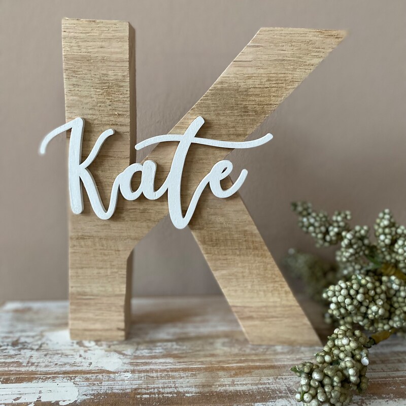 Wooden Letters - Etsy