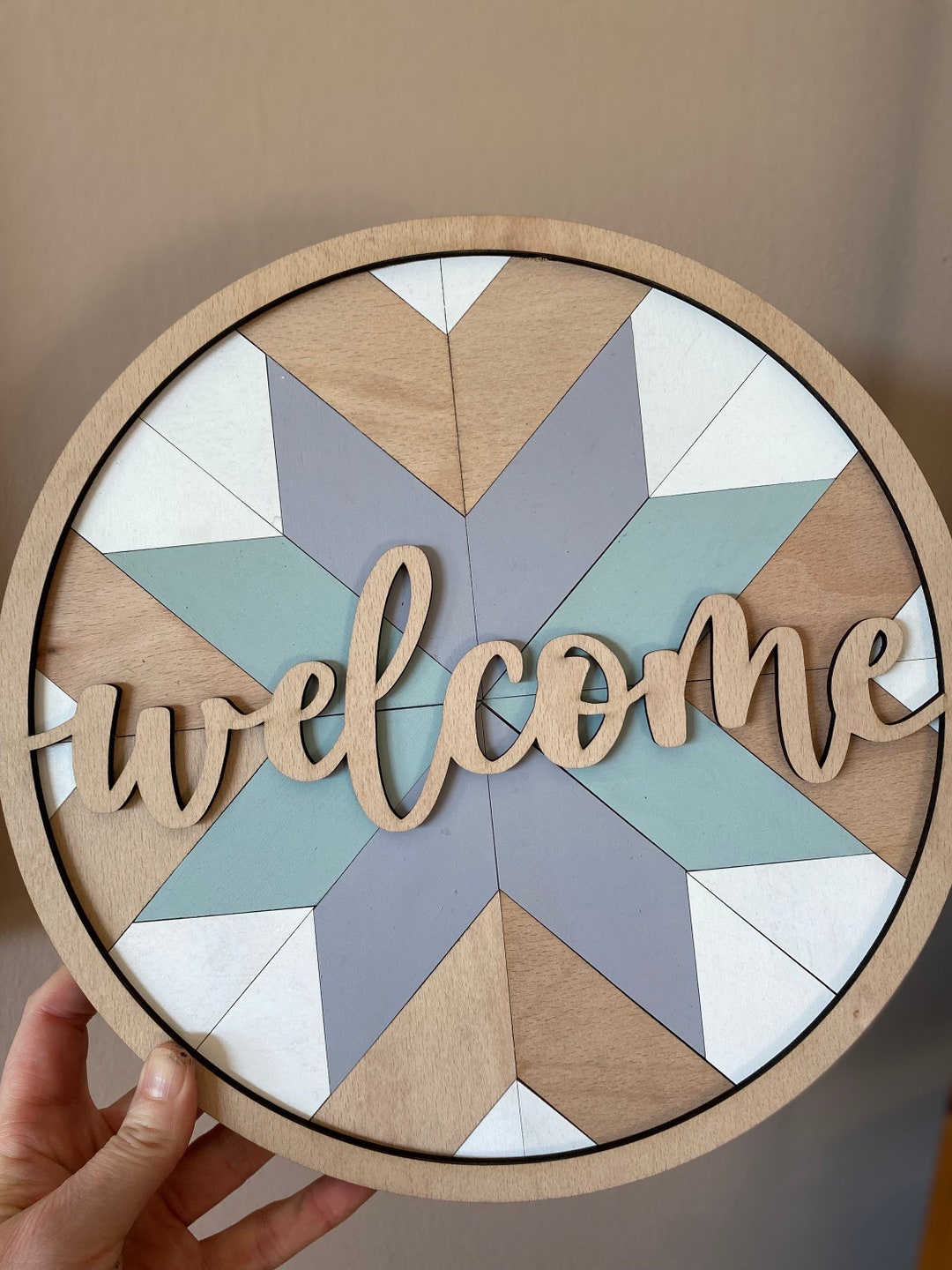 Wooden Sign for Hallway Door Sign Welcome Welcome Hallway Decoration ...