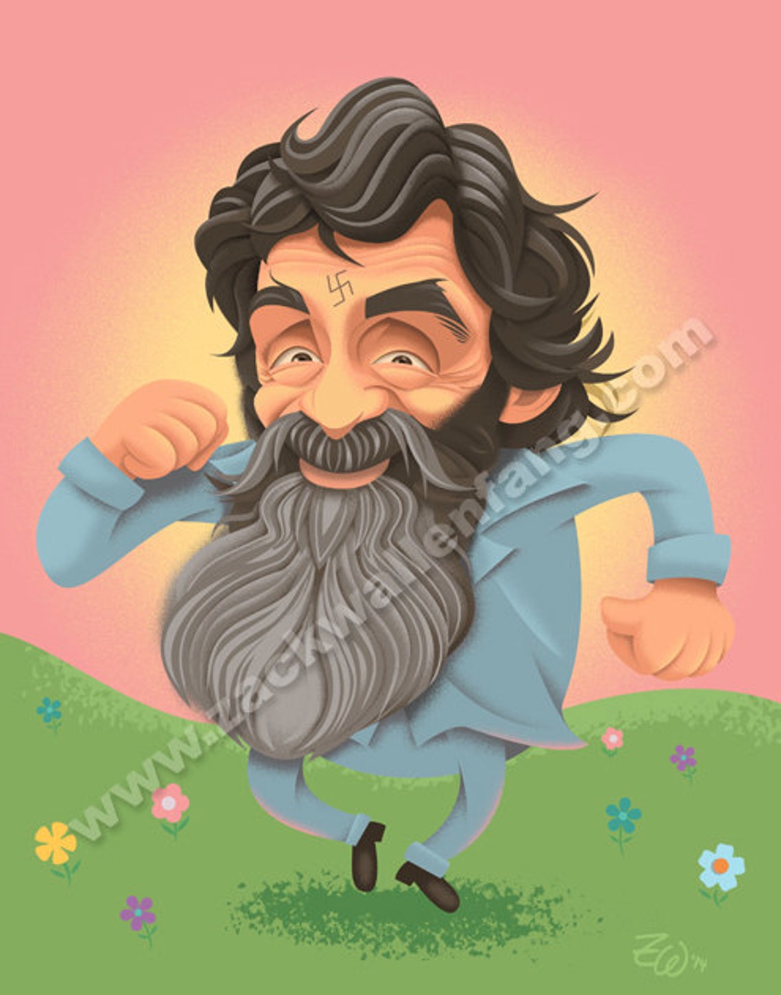 Charles Manson Print - Etsy