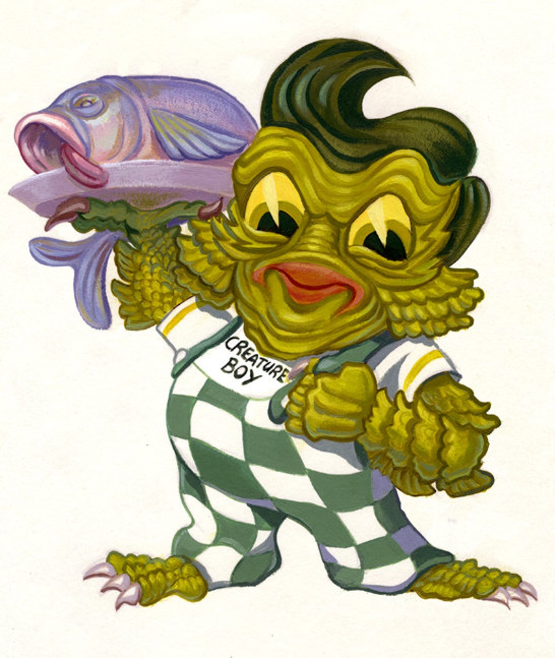 Creature Boy Print - Etsy