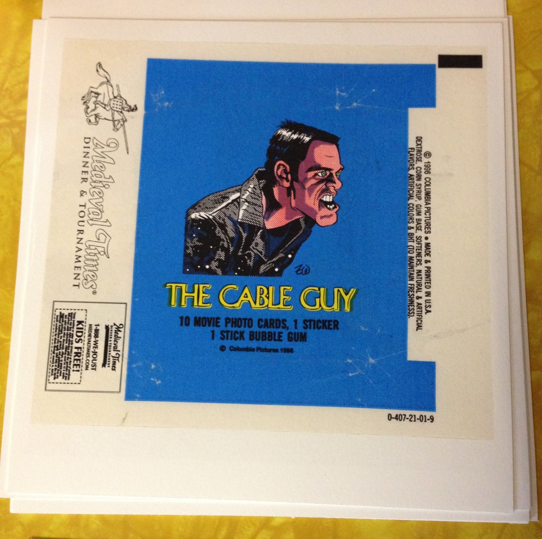 The Cable Guy Faux Wax Pack Print - Etsy