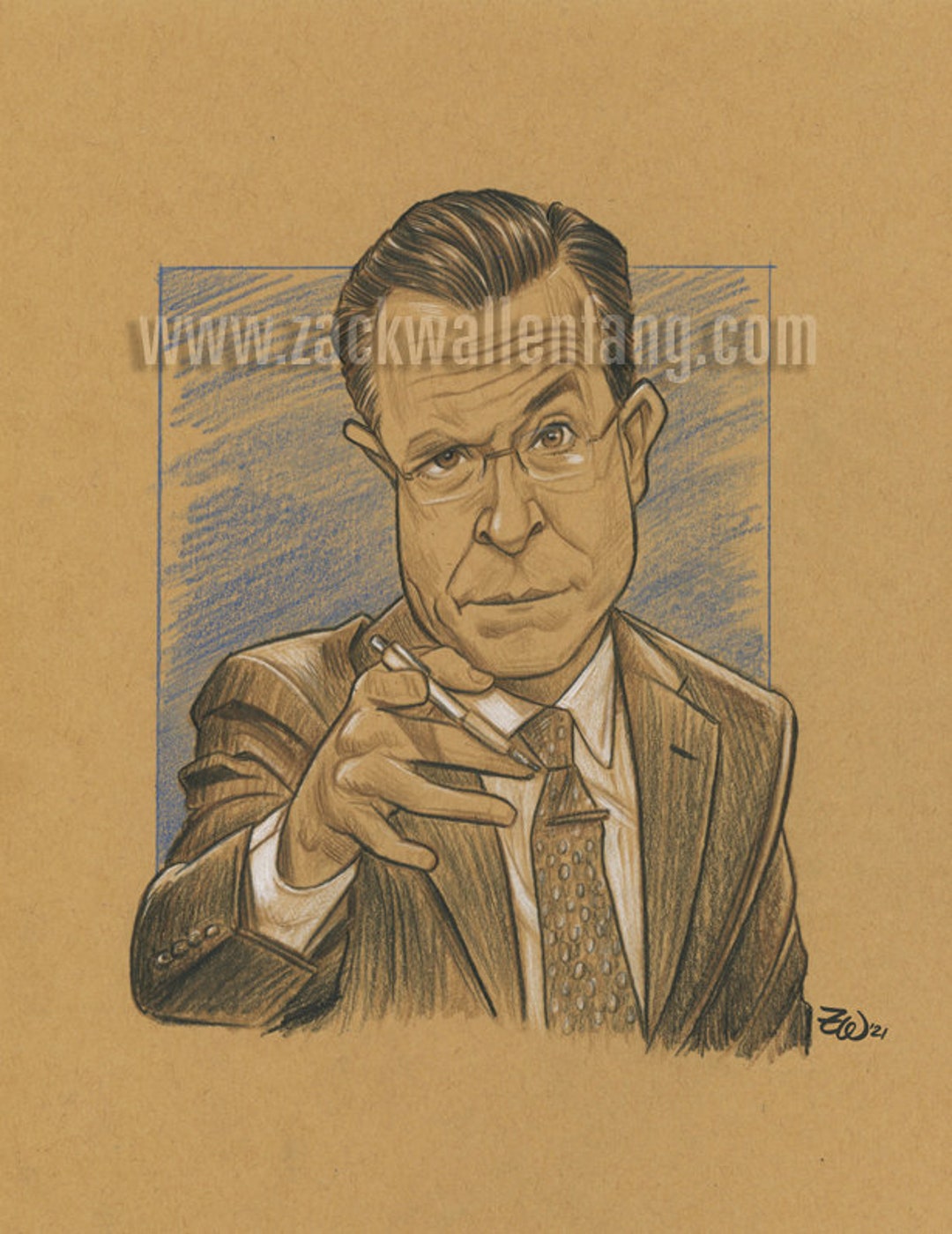 Stephen Colbert Original Drawing - Etsy