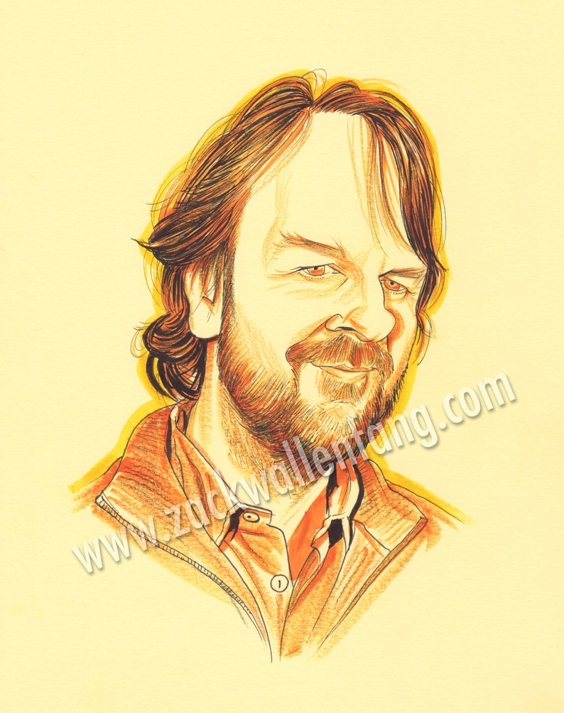 Dibujo original de Peter Jackson - Etsy España