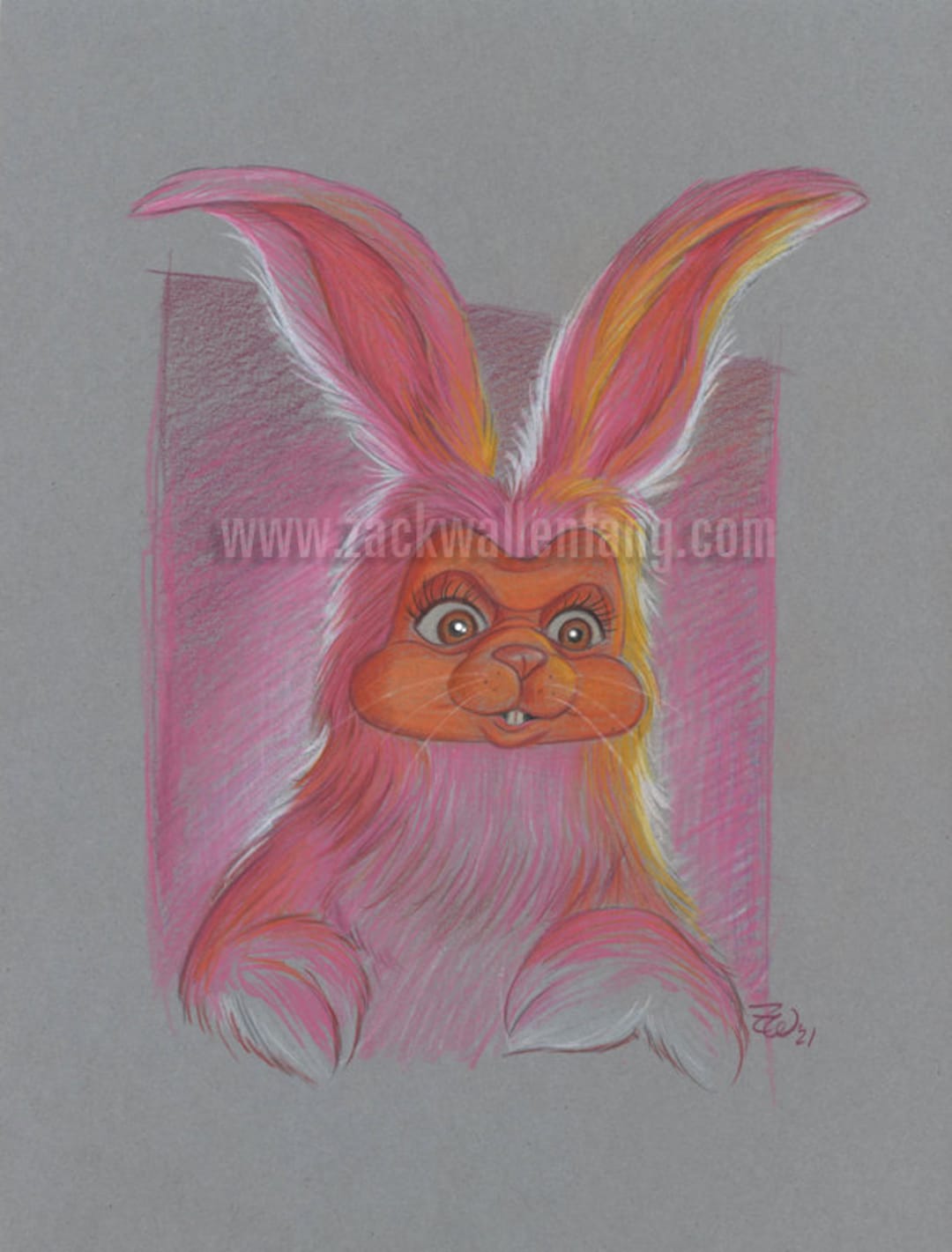 Bill & Ted's Bogus Journey Easter Bunny Original Drawing - Etsy