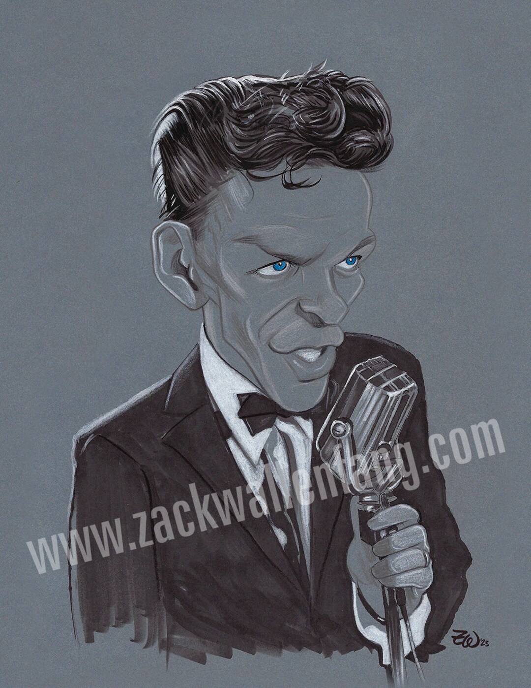 Frank Sinatra Original Drawing - Etsy