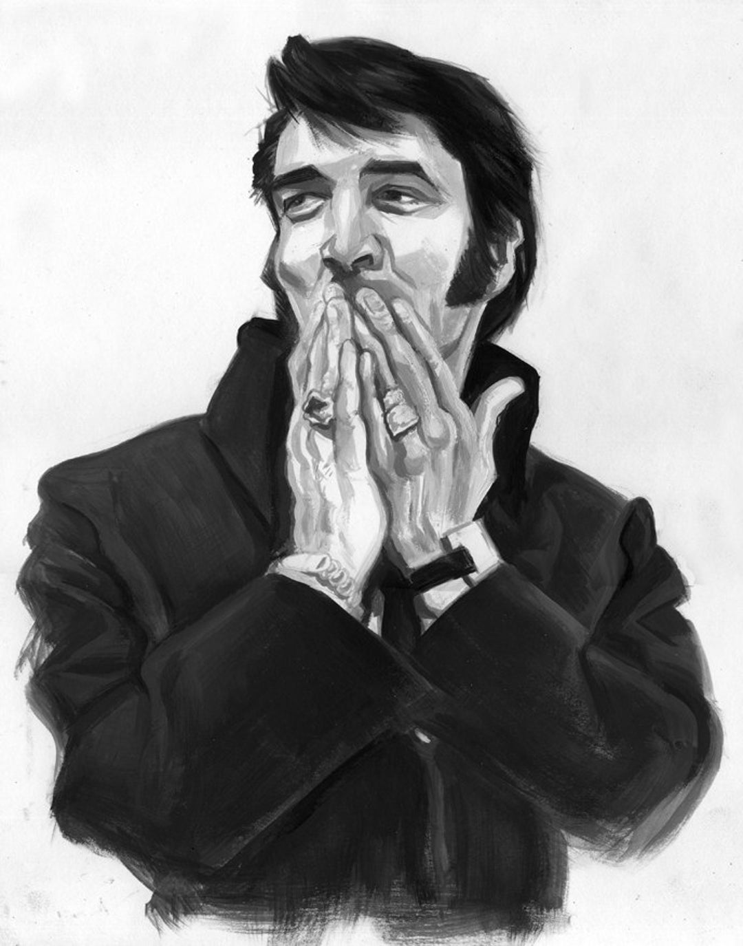 Elvis Presley, Original Painting - Etsy