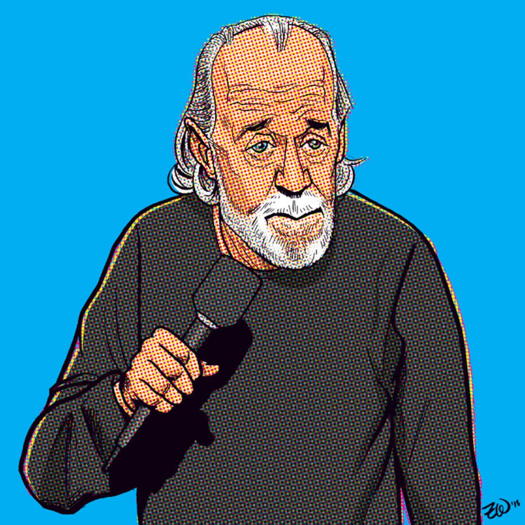 George Carlin Print - Etsy