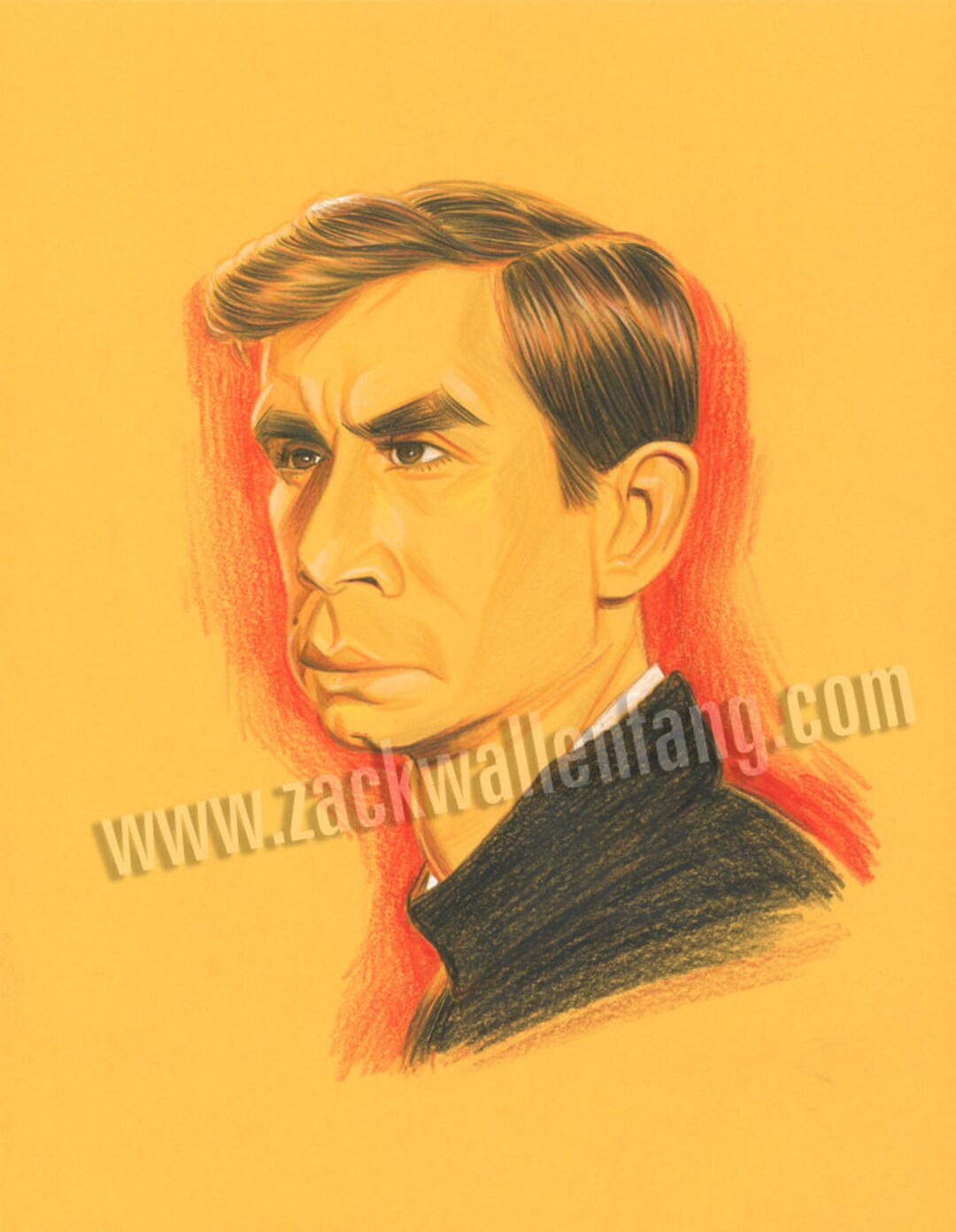 Anthony Perkins Original Drawing Norman Bates - Etsy