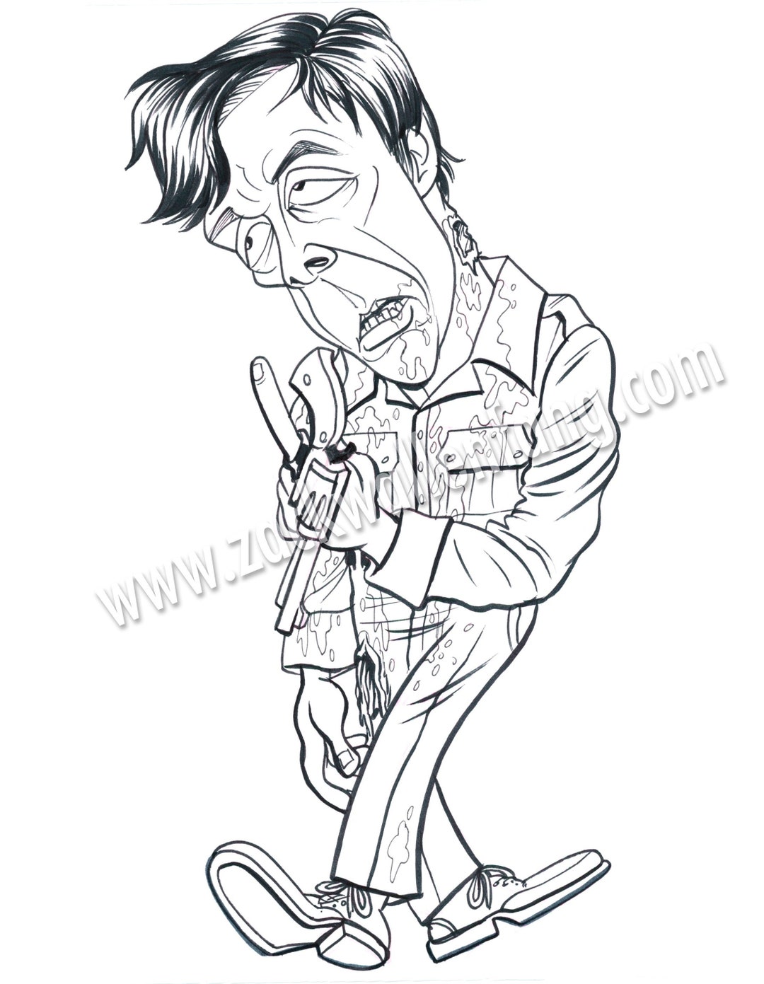 Dawn of the Dead Original Drawing - Etsy