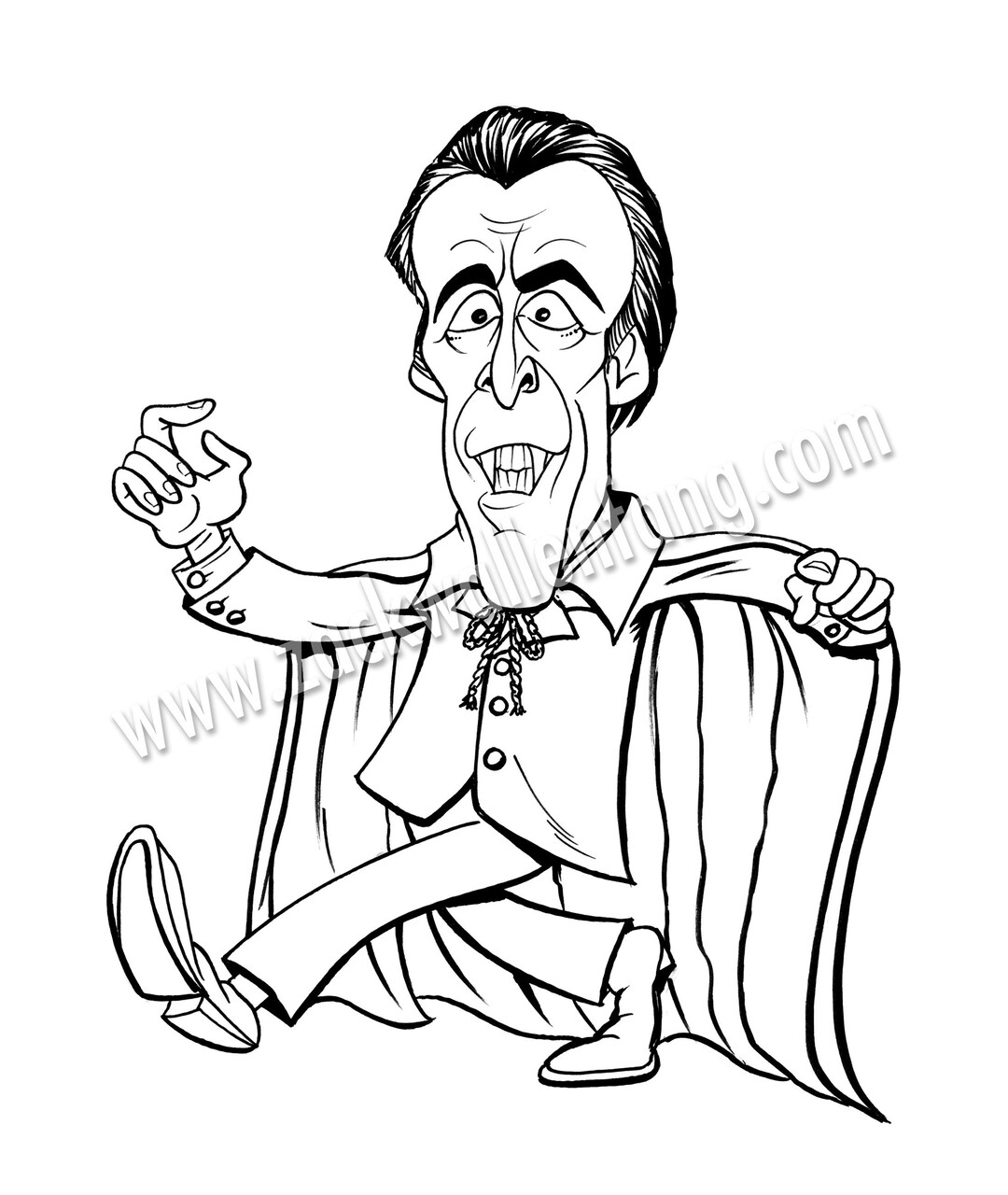 Taste the Blood of Dracula Original Drawing - Etsy
