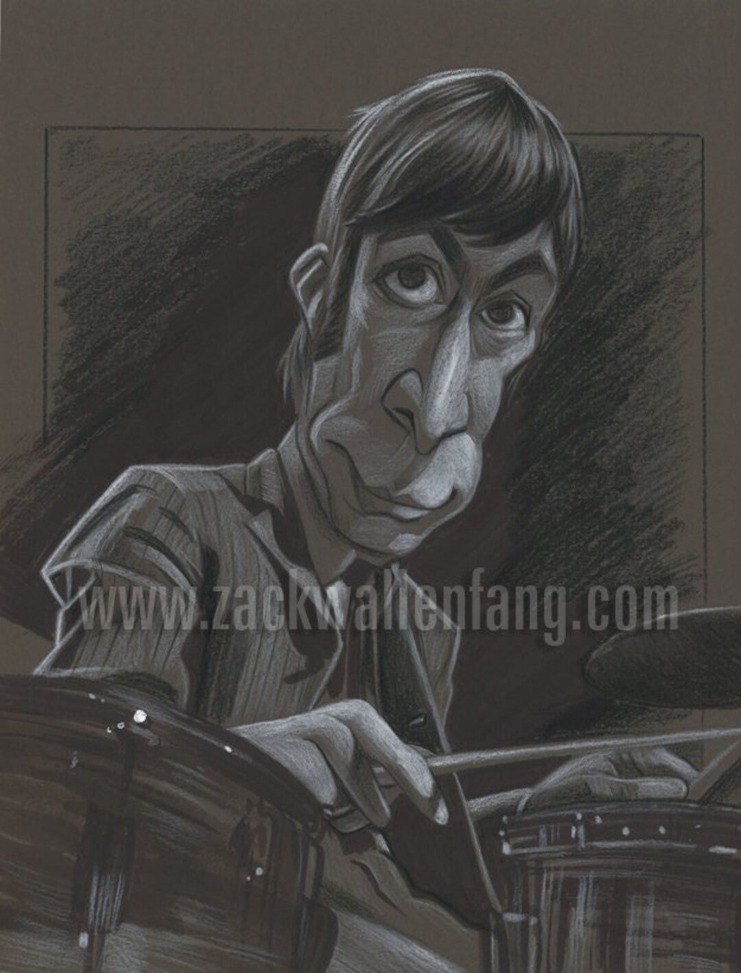 Charlie Watts Original Drawing - Etsy