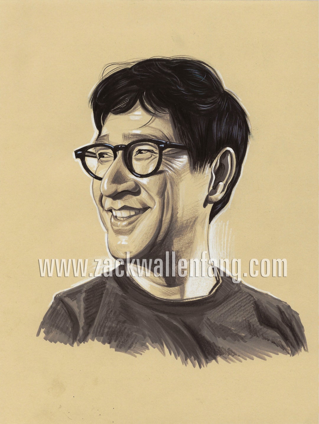 Ke Huy Quan Original Drawing - Etsy