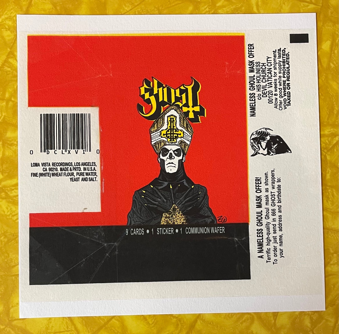 Ghost Wax Pack Print - Etsy