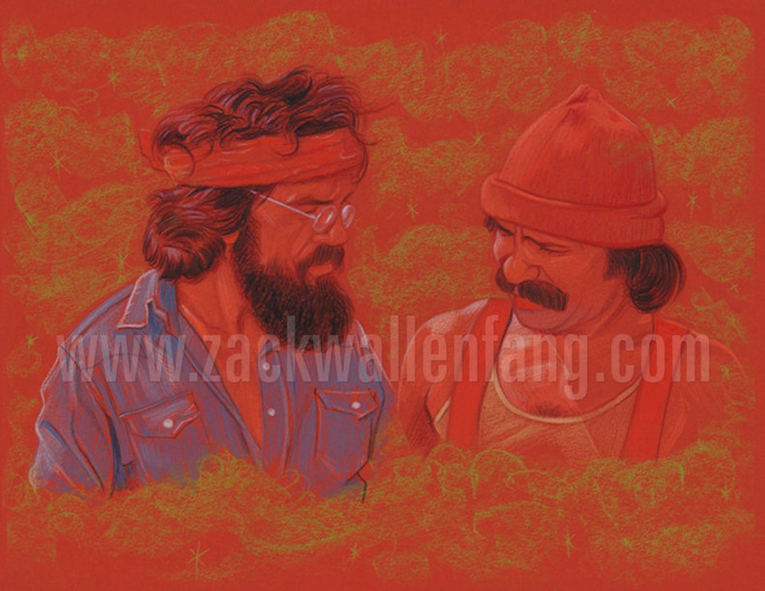 Cheech & Chong Original Drawing - Etsy