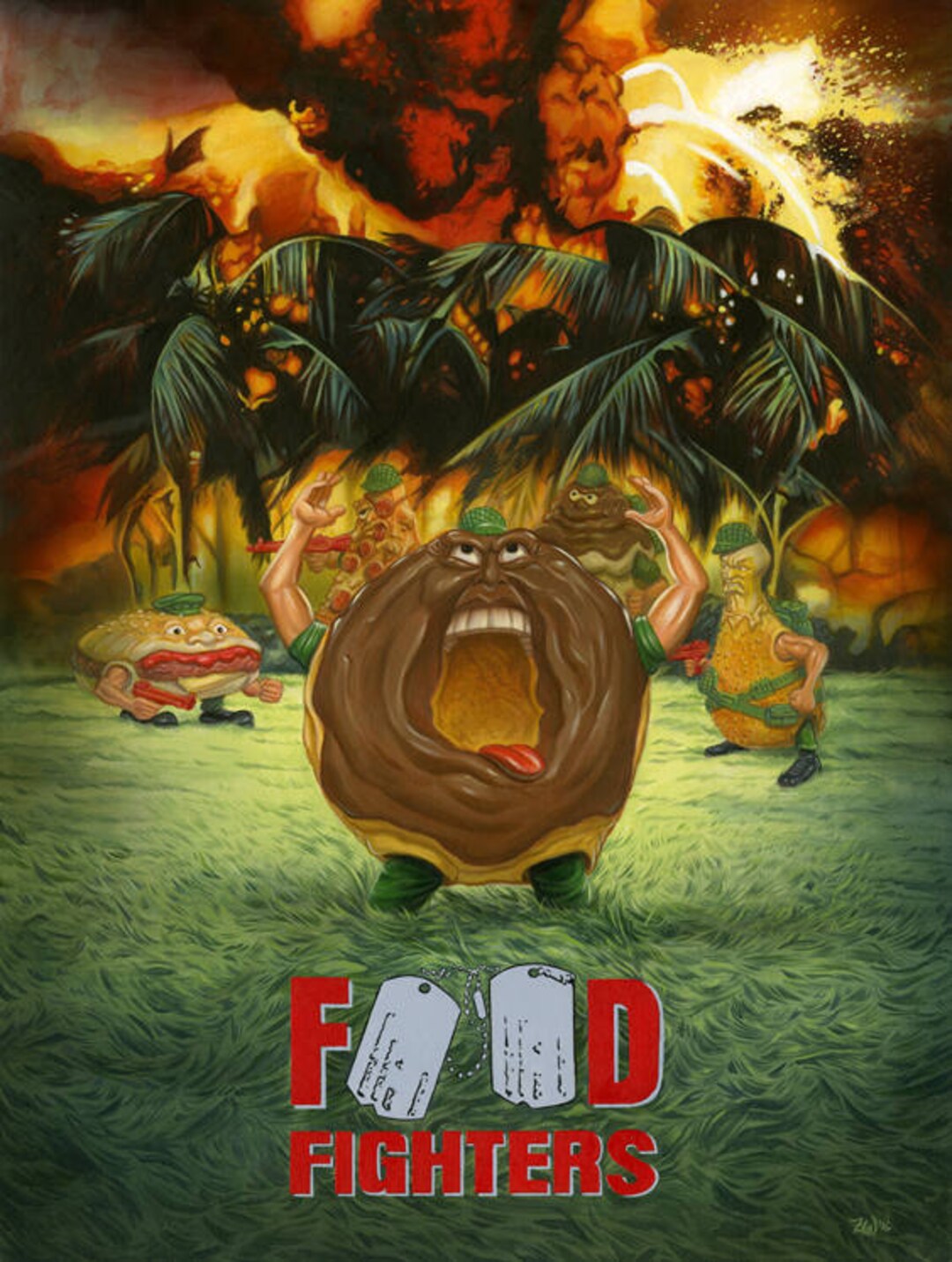 Food Fighters Print - Etsy