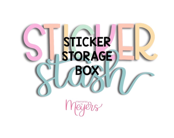 Sticker Storage Box sticker Stash - Etsy