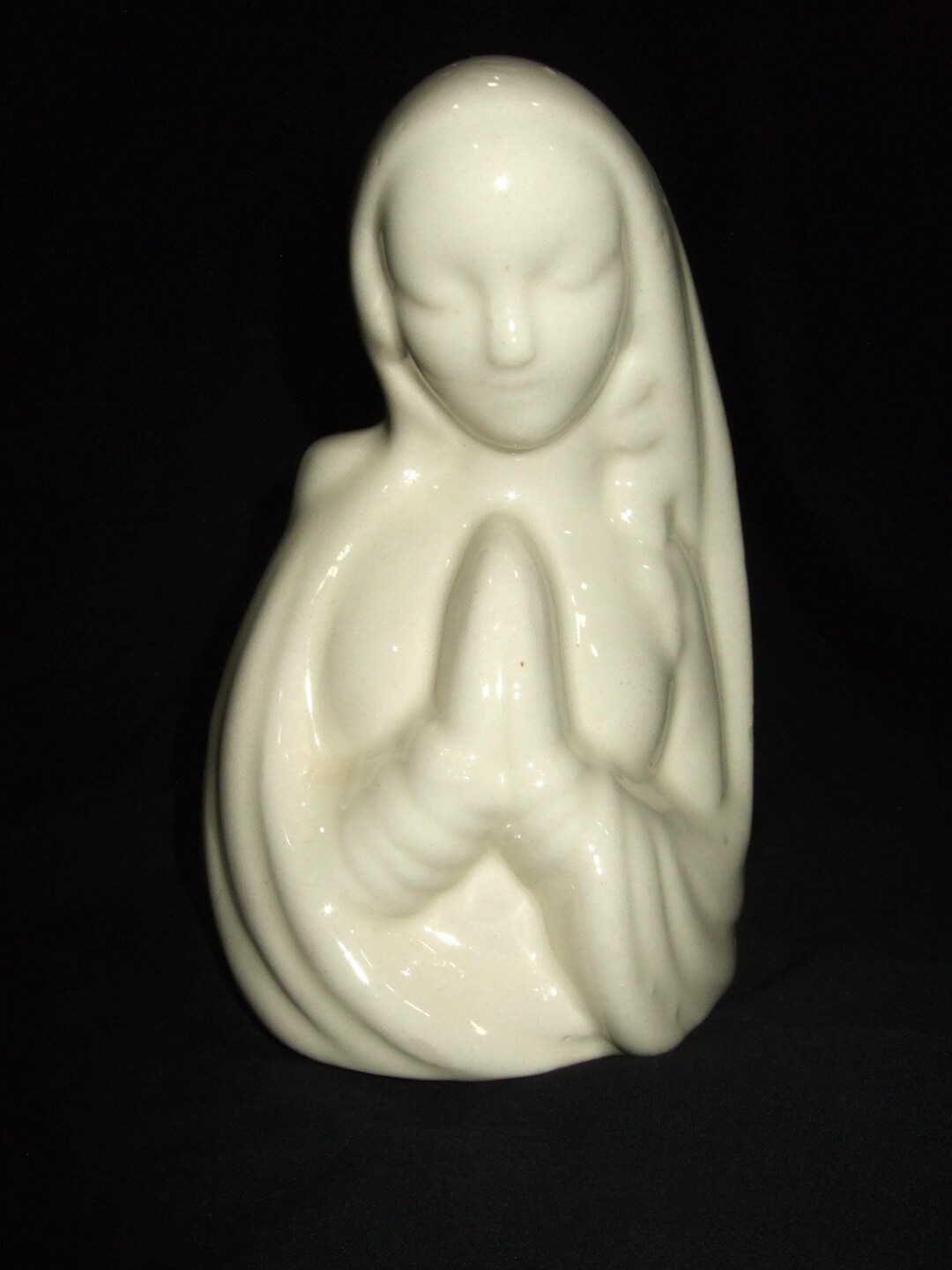 Vintage Haeger Art Pottery Virgin Mary Praying, Planter Vase or Wall ...