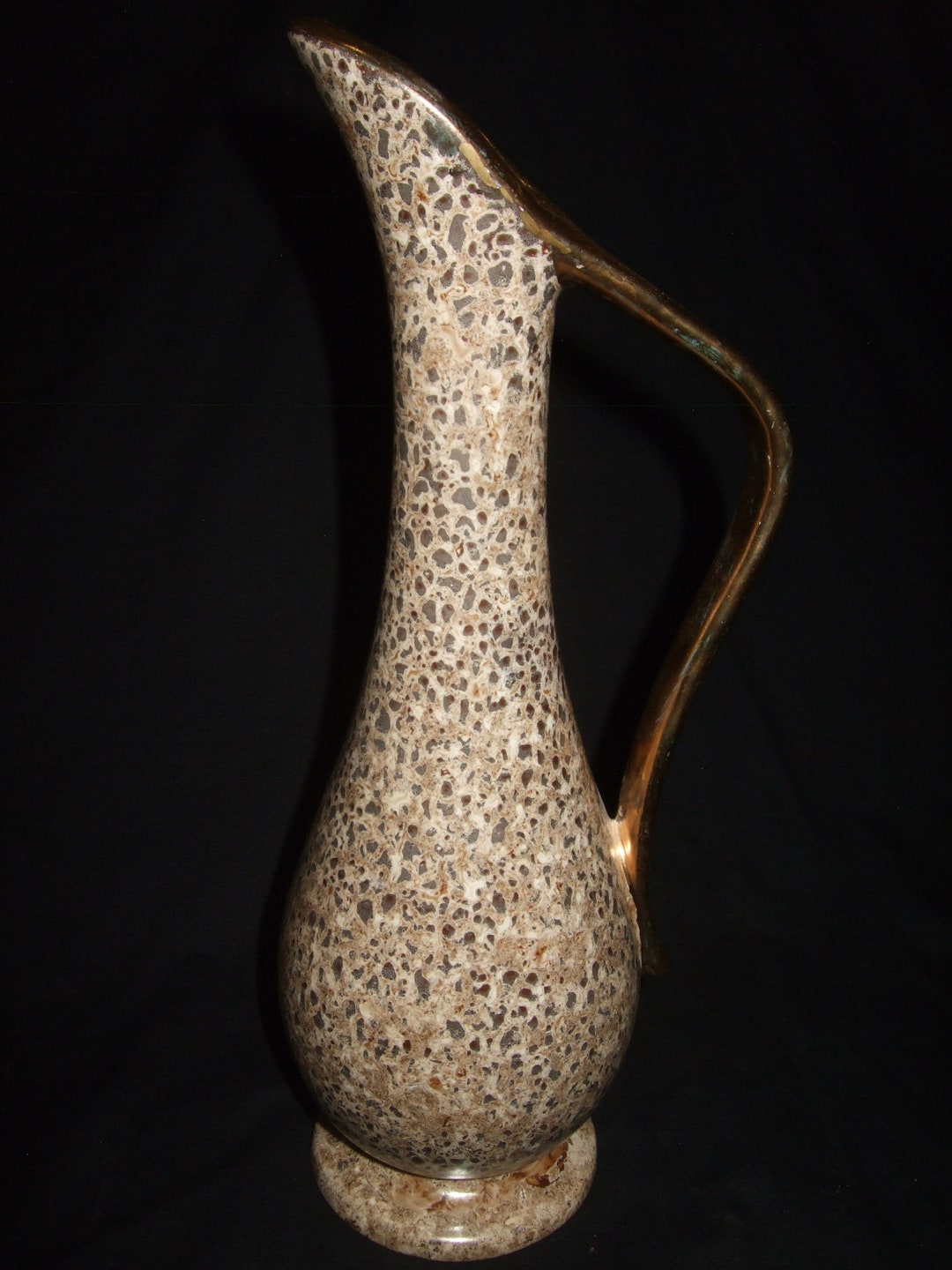 Vintage Atlantic Mold Long Neck Pitcher/vase, Mid-century Modern, 1960 ...