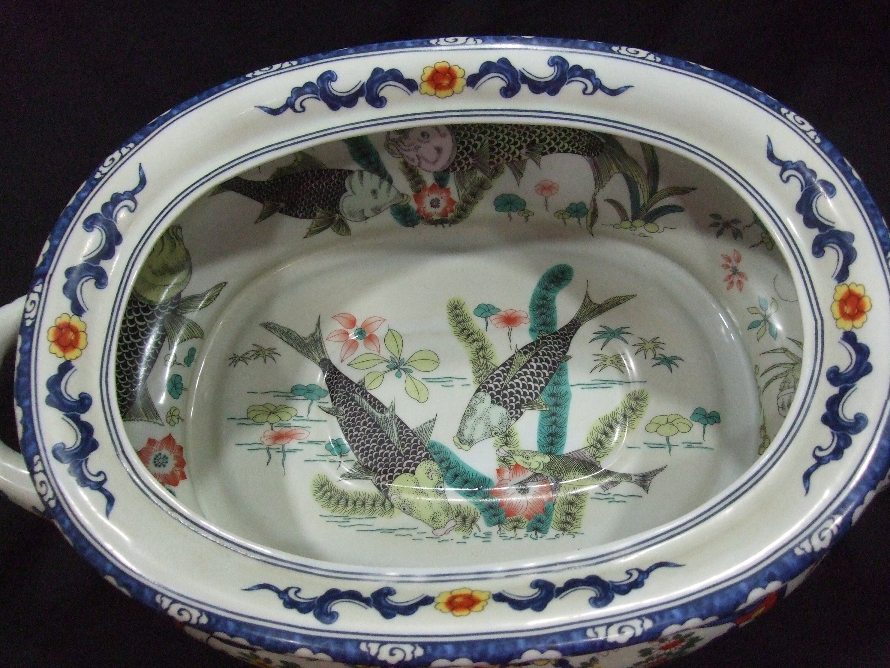 Chinese Porcelain Foot Bath Basin With Stand - Etsy