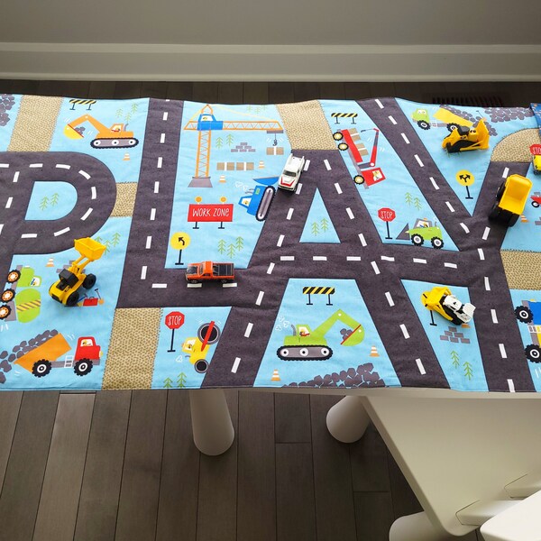 Road Play Mat Fabric | Fabric Toy Car Play Mat Free Sewing Pattern – PYTSHG