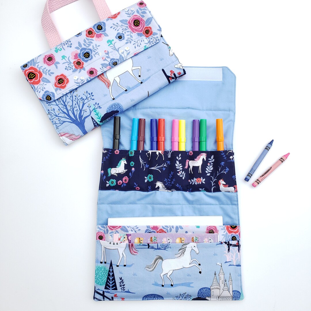 Crayon, Marker, Sticker Carrier - Fun Travel Activity Case - Birthday ...